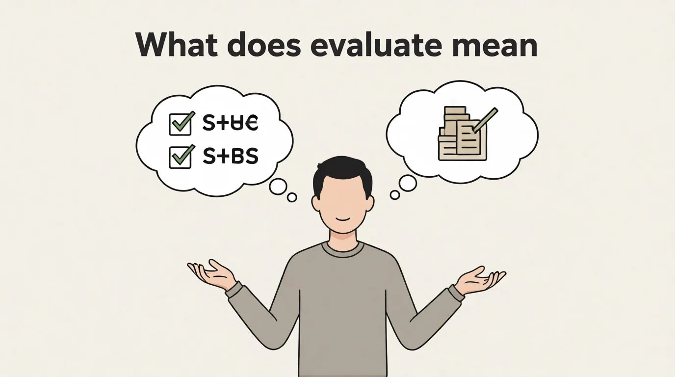What Does Evaluate Mean? A Simple, Clear Guide Everyone Can Understand