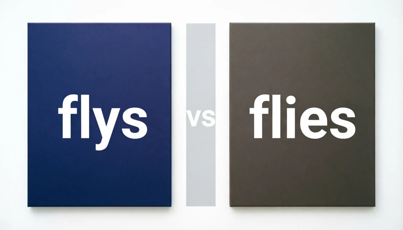 Flys vs Flies: Which Spelling Is Correct and When Should You Use Each?