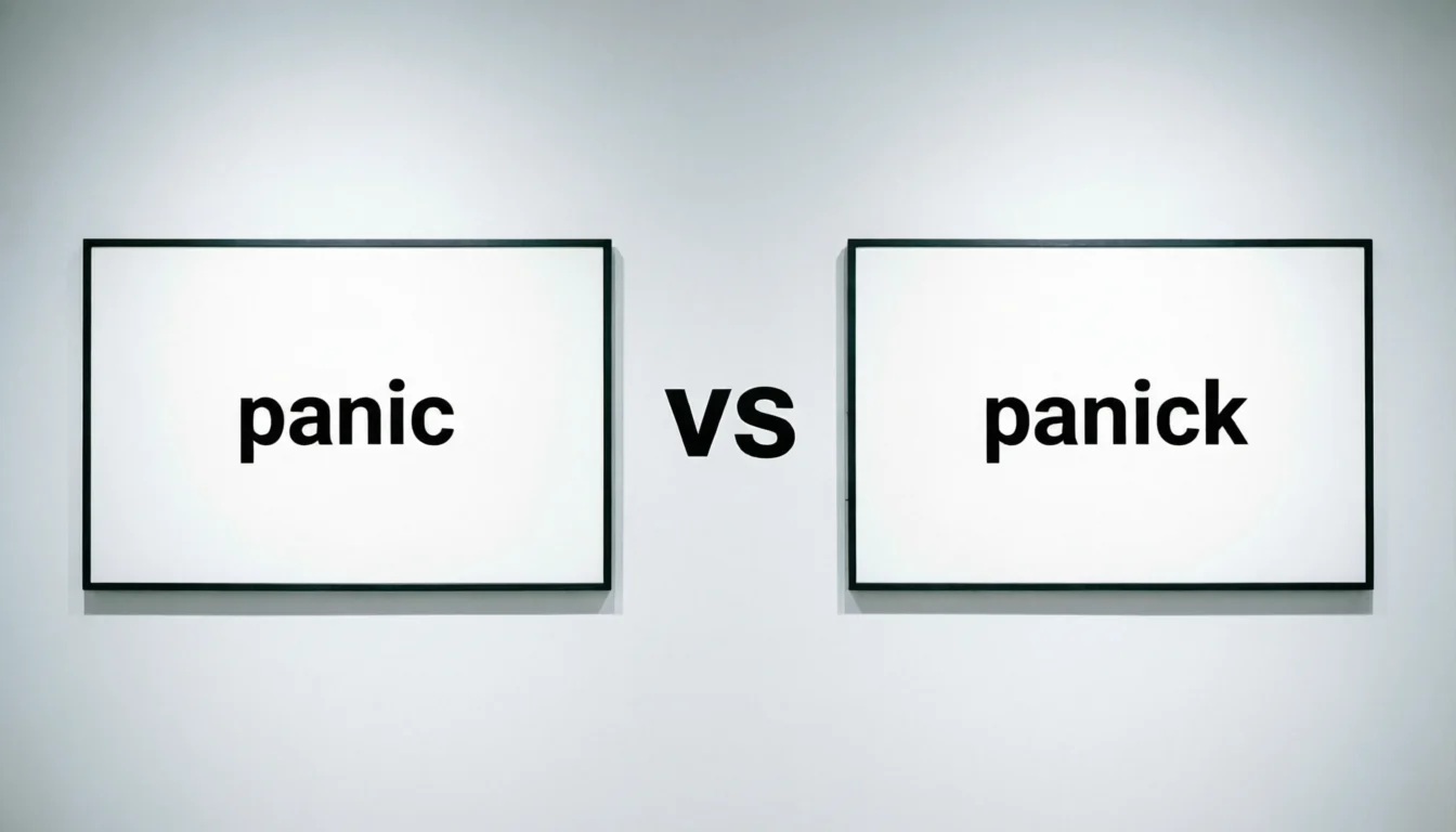 Panic vs Panick: Which Spelling Is Correct and When Should You Use It?