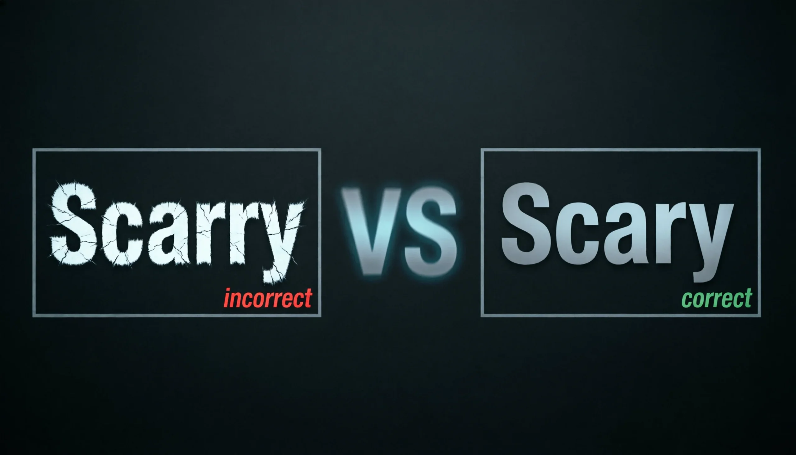 Scarry vs Scary: Which Spelling Is Correct? (Complete Guide)